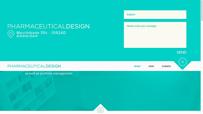 Pharmaceutical Design BV corporate website - Ensegna Design Technology