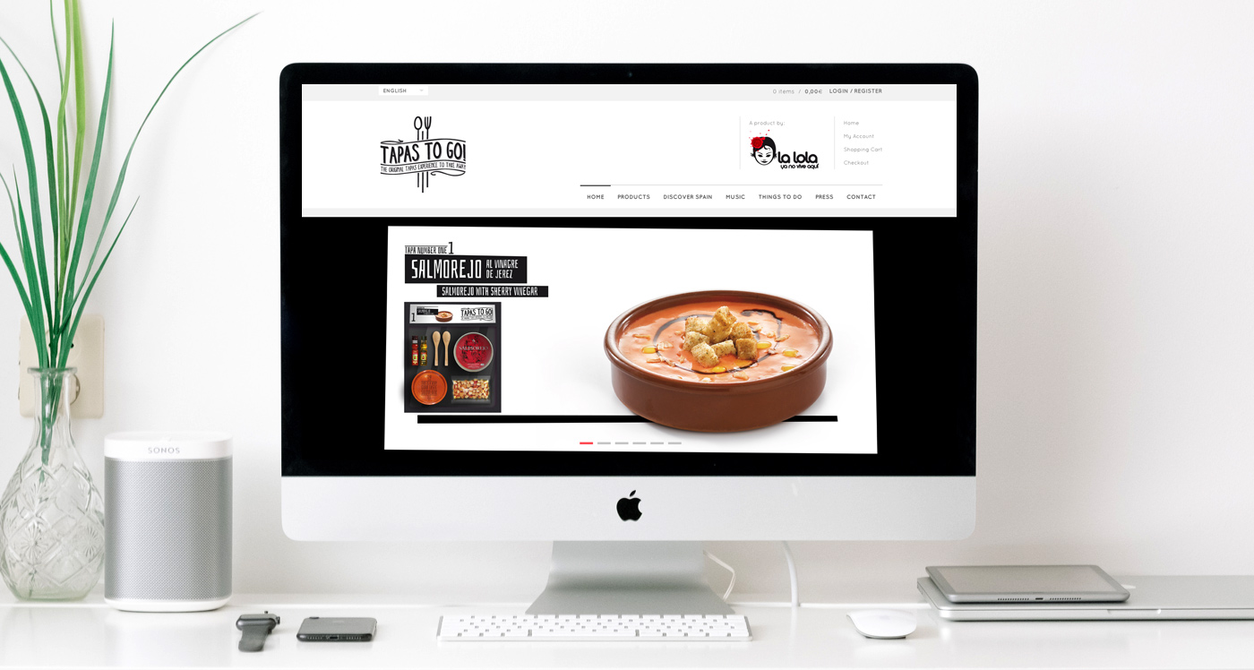 Tapas to go! ecommerce - Ensegna Design Technology